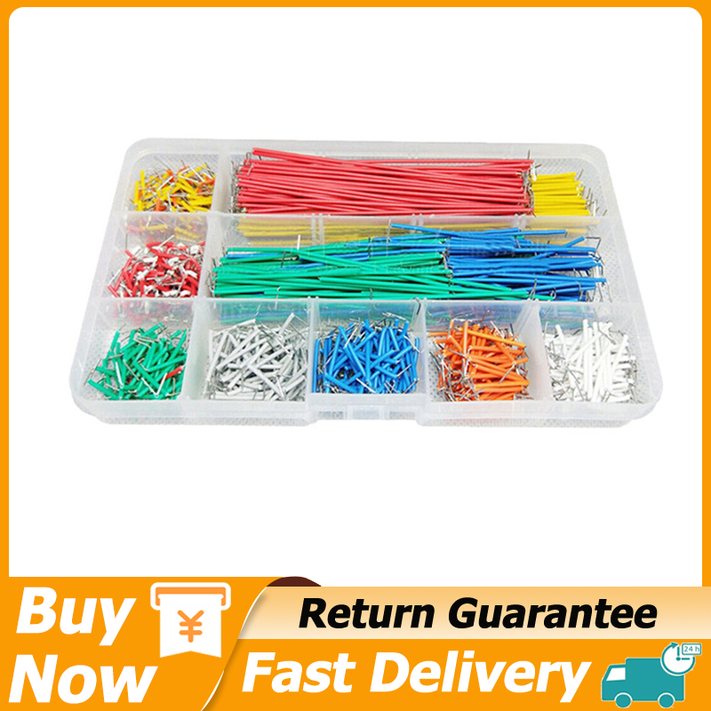 840 Pcs Assorted Solderless Jumper Wire Kit Electrical Wires Breadboard ...