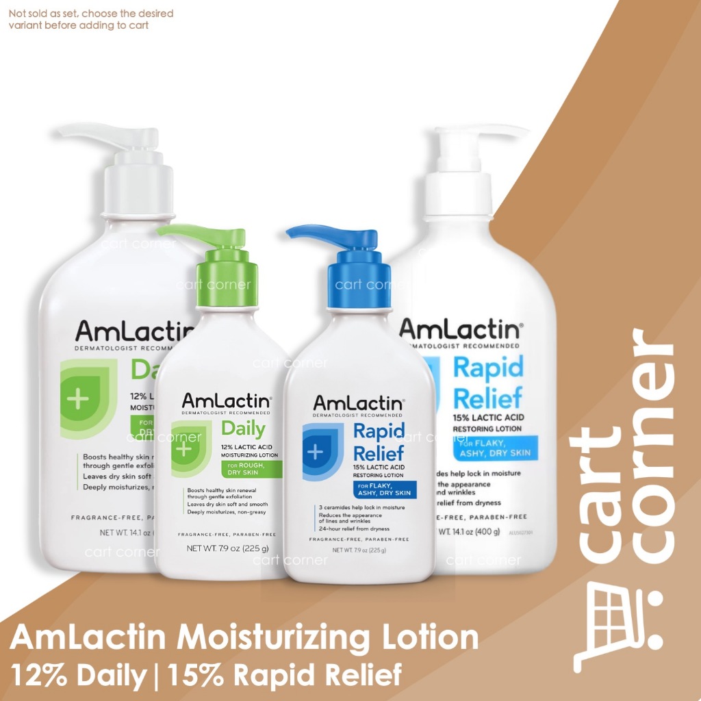 AmLactin Daily Moisturizing Lotion | Rapid Relief Restoring Lotion ...