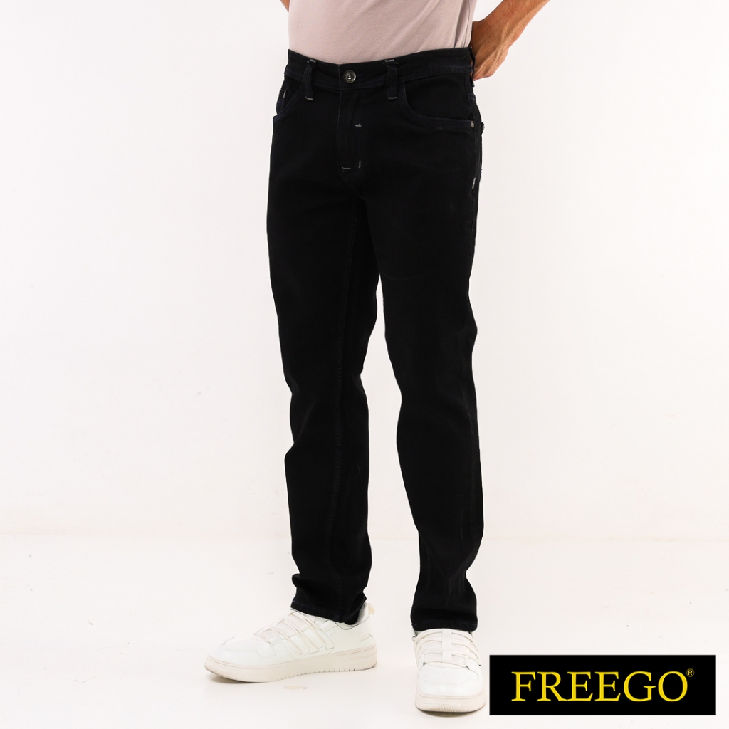 Freego Mens Denim Long Pants Slim Tapered Fit Stretch GBB23-0031 ...
