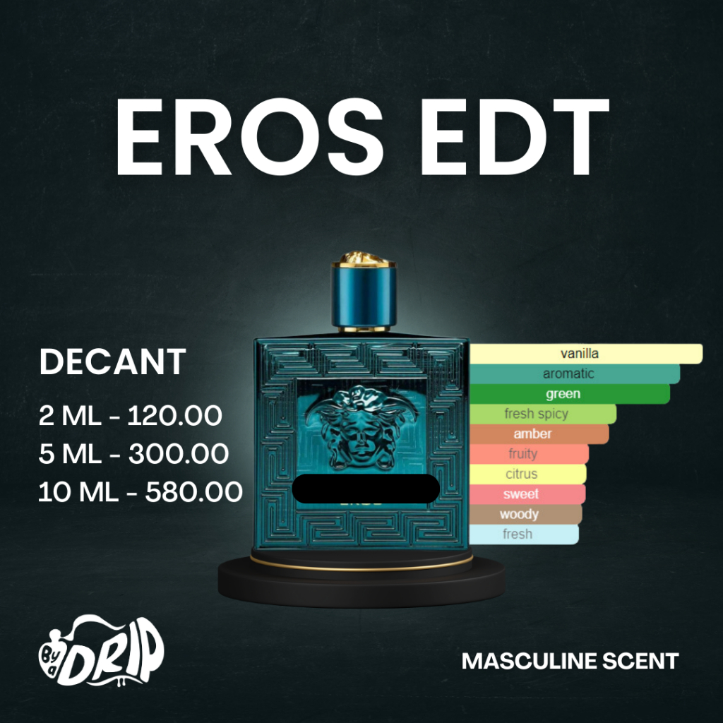 Eros EDT/EDP/Parfum/Flame/Pour Homme 2ML 5ML 10ML Decant | For Him | By ...