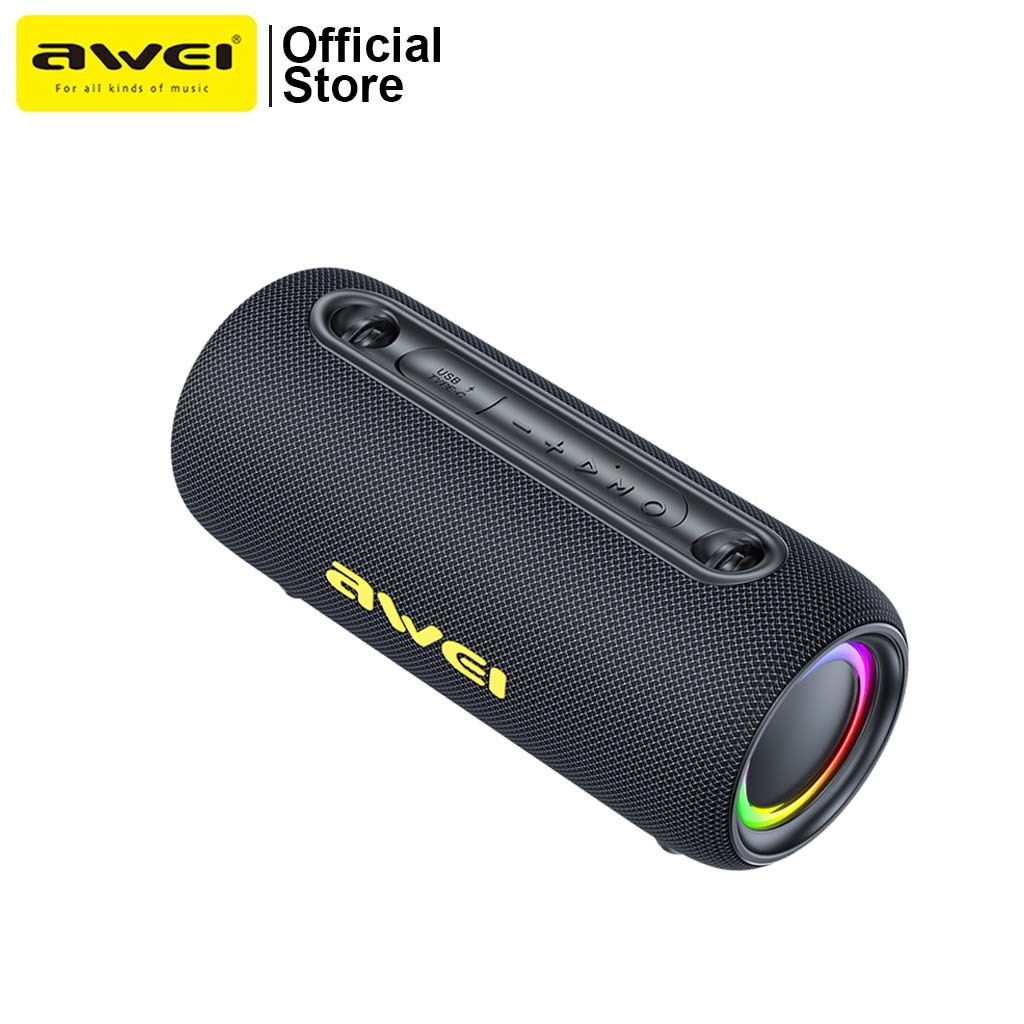 Awei KA33 Outdoor Bluetooth Speaker 26W IPX5 Waterproof Extra Bass Support AUX TF Card U Disk ...