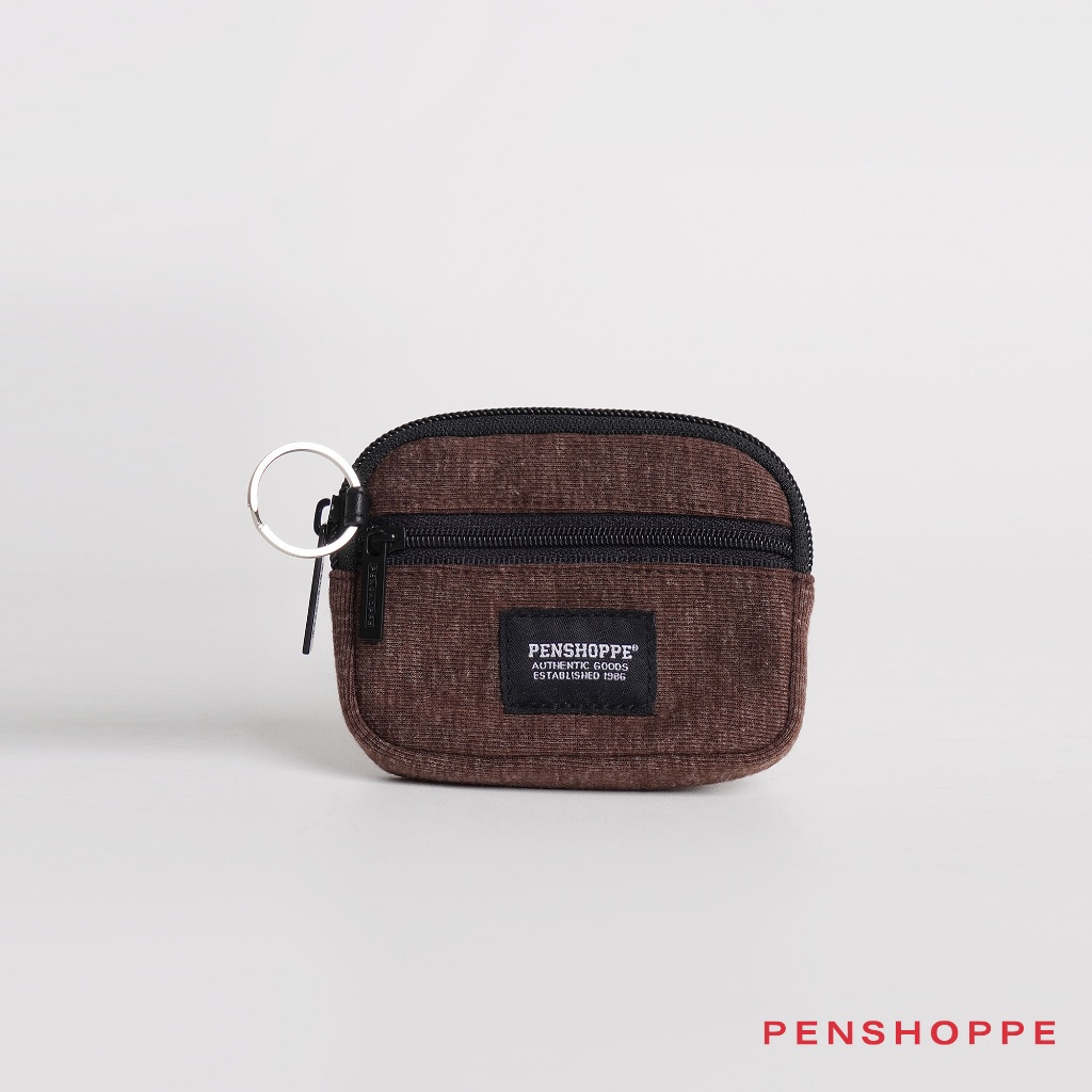 Penshoppe Regular Coin Purse With Woven Label For Men (Choco Brown ...