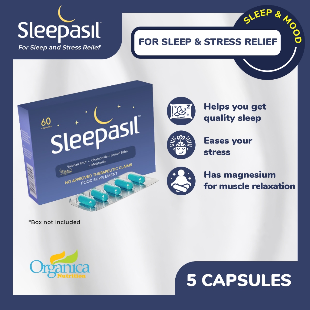 [For Good Quality Sleep] Sleepasil Melatonin & Magnesium Supplement (5 ...