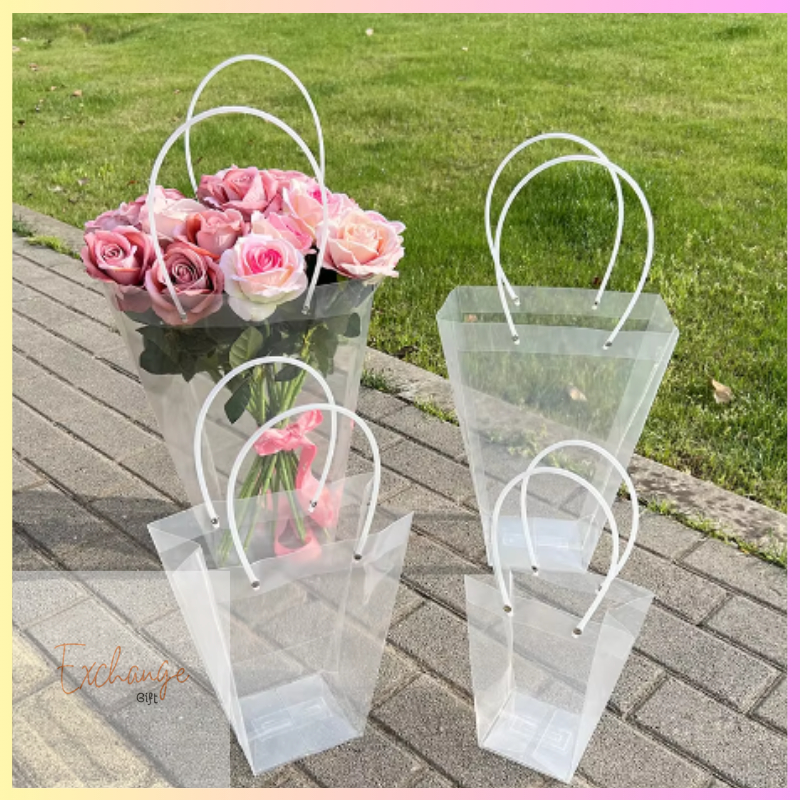 Transparent PVC Flower Bouquet Bag Clear Floral Tote | Shopee Philippines