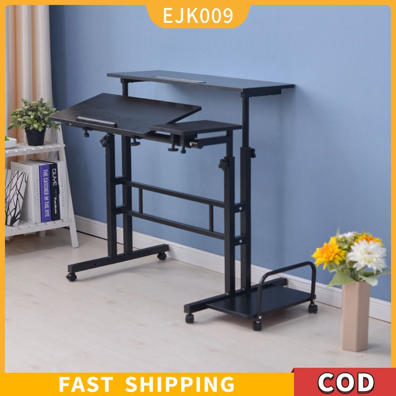 COD Mobile Desk Can Lift Standing Computer Desk Foldable Single Writing ...