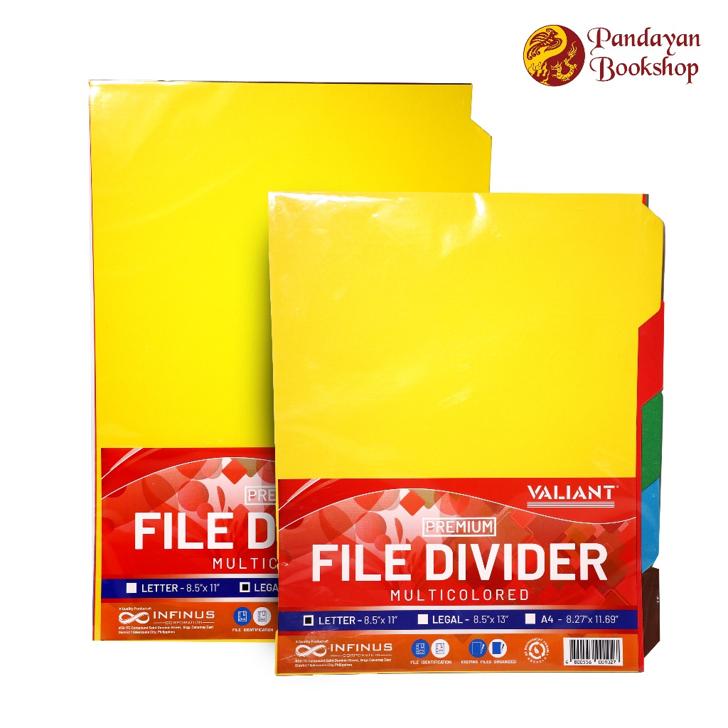 Valiant Premium File Divider Multicolored 5s | Shopee Philippines
