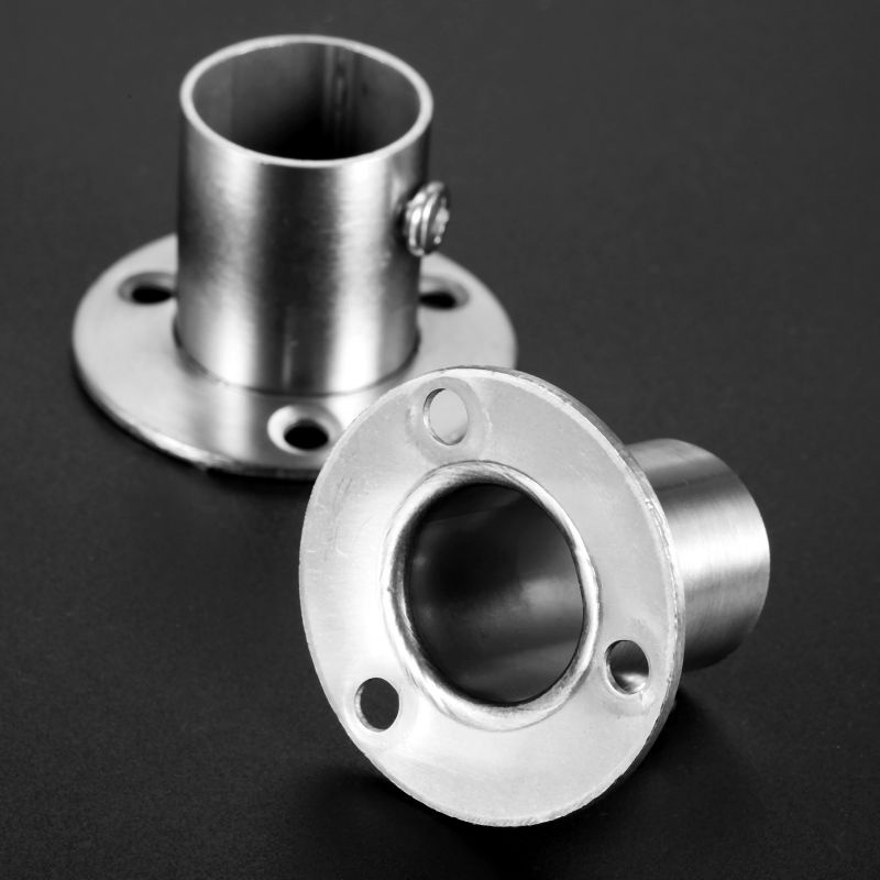 2PC Thickened Stainless Steel Flange Base Bearing Hanging Rod Fixed ...