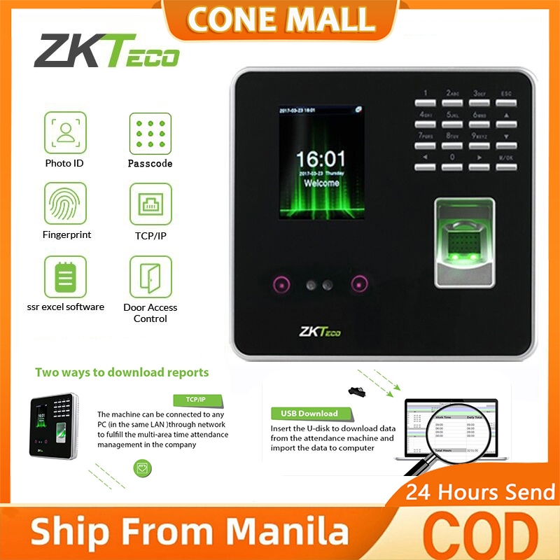 Zkteco Attendance Machine Biometric Face Attendance Machine Fingerprint ...