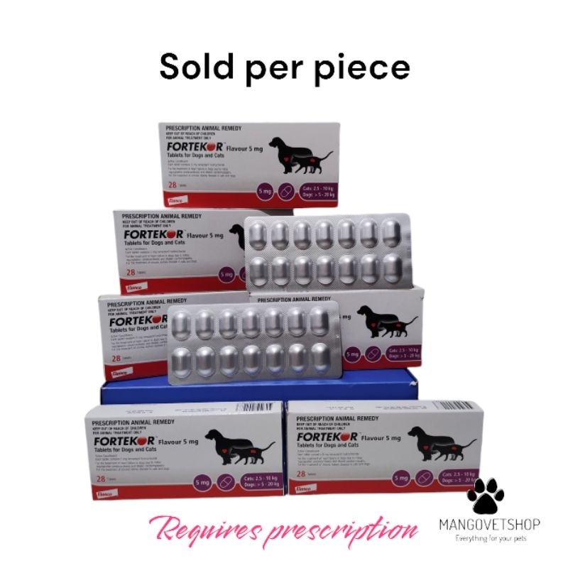 Fortekor 5mg for dogs and cats per tablet | Shopee Philippines