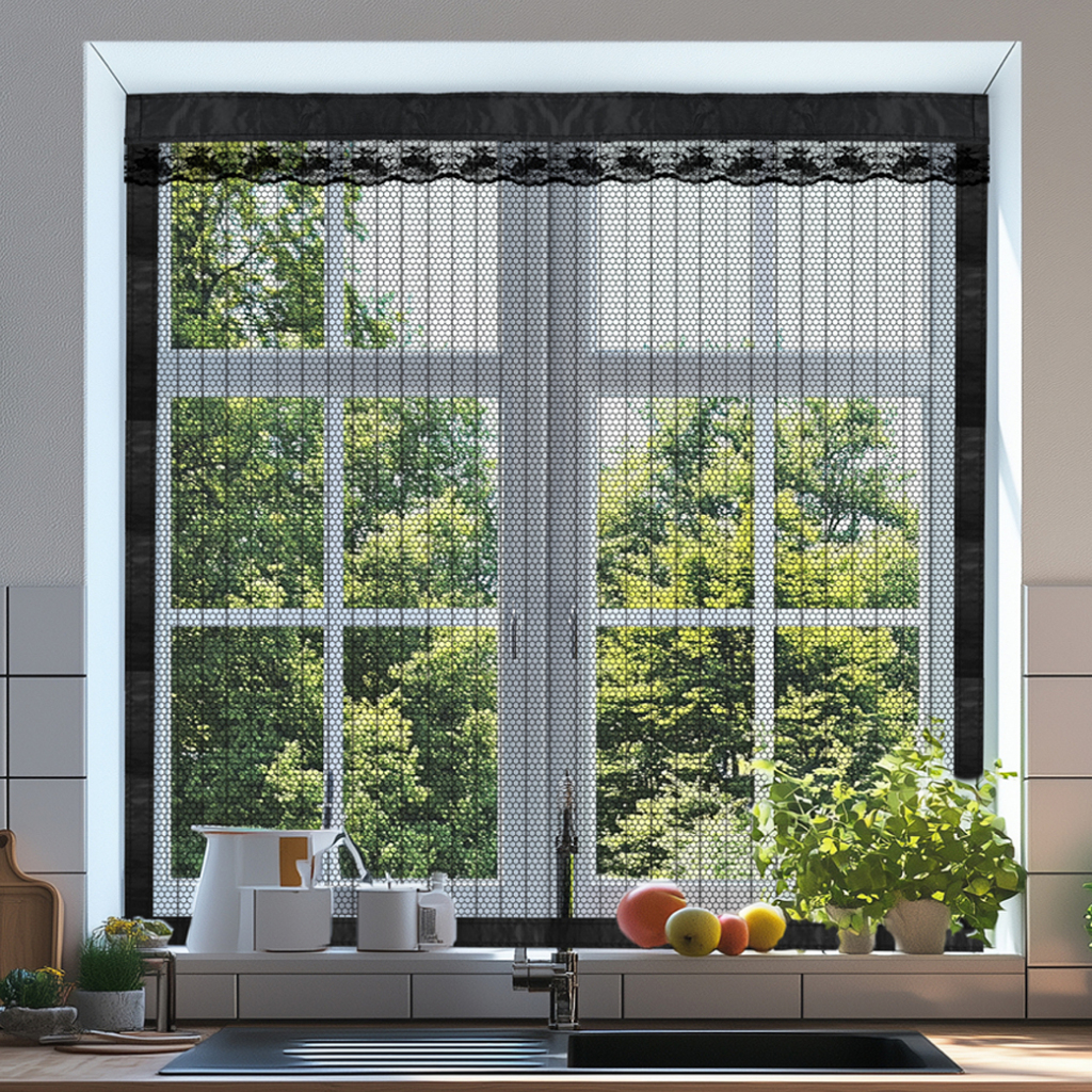 Anti-Mosquito Window Net Self-Adhesive Window Screen Net Nylon Mesh ...