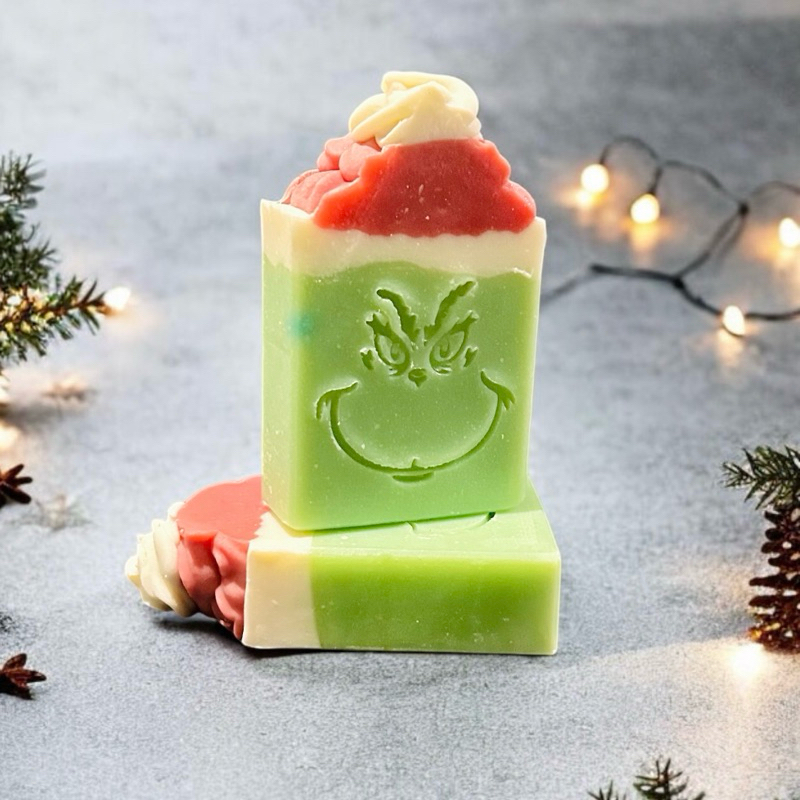 ARTISAN SOAP The Grinch inspired, Artisan, Handcrafted (sold per piece ...