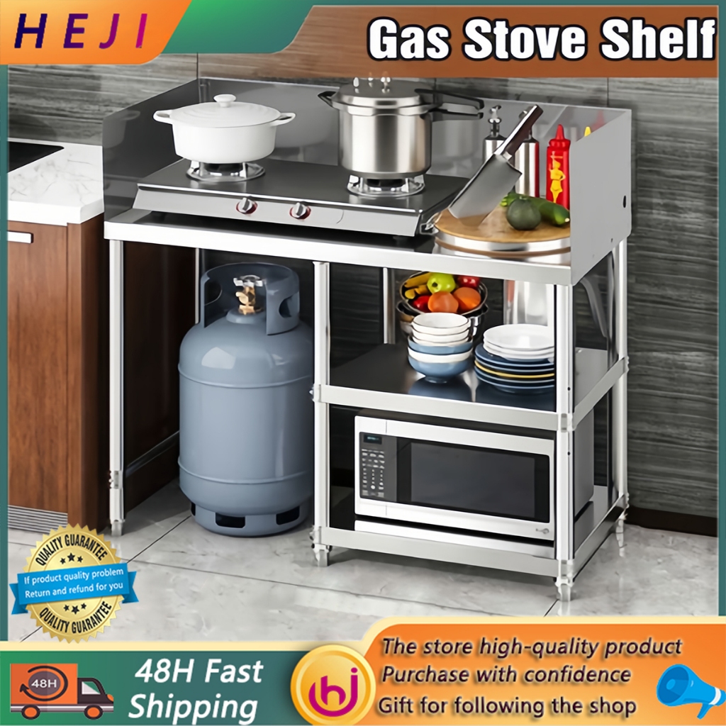 Multipurpose Stainless Steel Gas Stove Rack 3 Layer Burner Stand ...