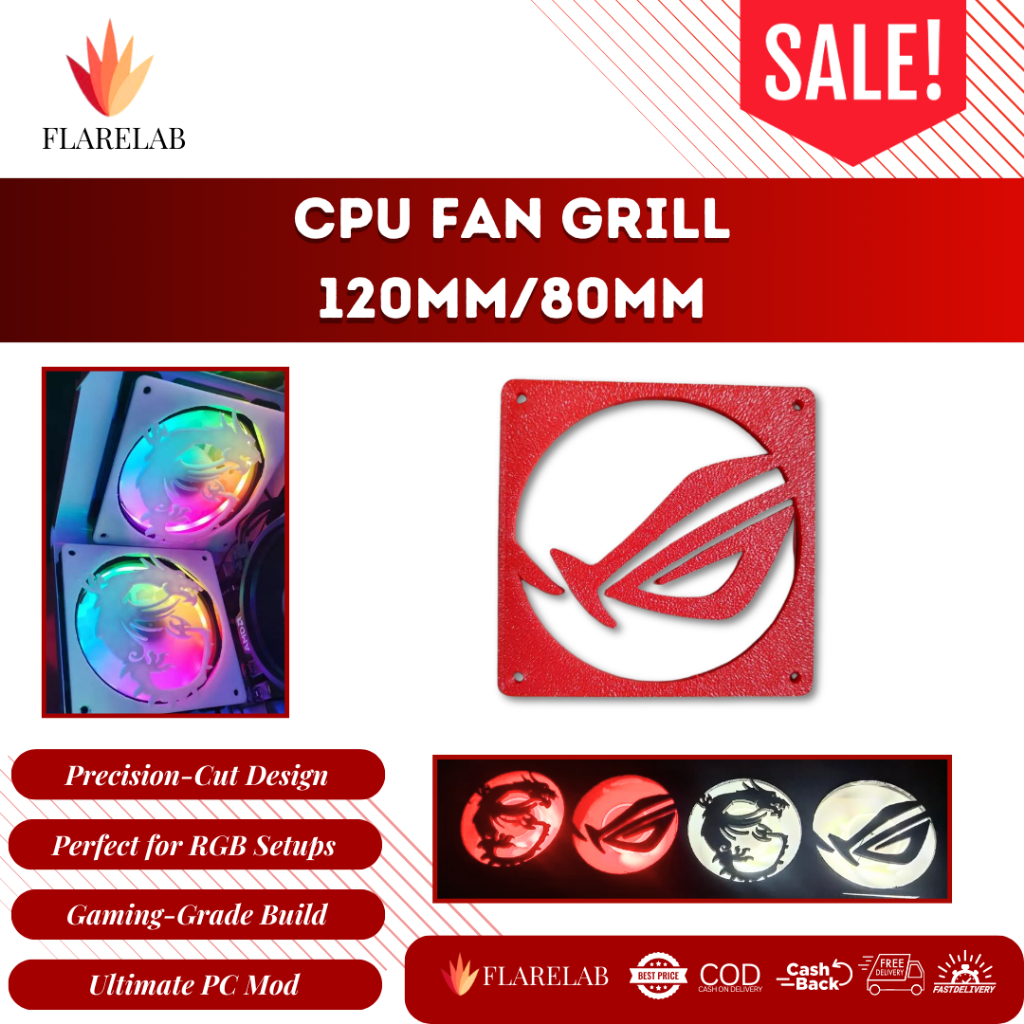 CPU FAN GRILL - 120mm/80mm | Shopee Philippines