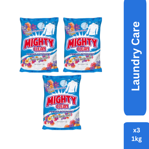Mighty Clean Detergent Powder Original with Optical Brightener - Powder ...