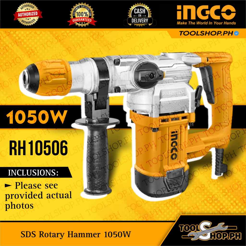 INGCO Rotary Hammer Chipping Gun SDS 1050W RH10508 | Shopee Philippines