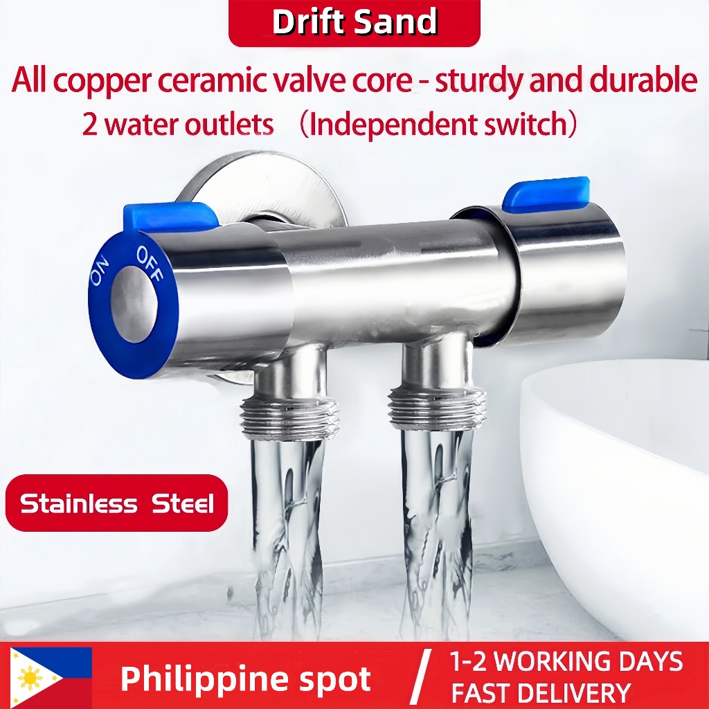 2 way faucet faucet bathroom faucet double faucet double valve air ...