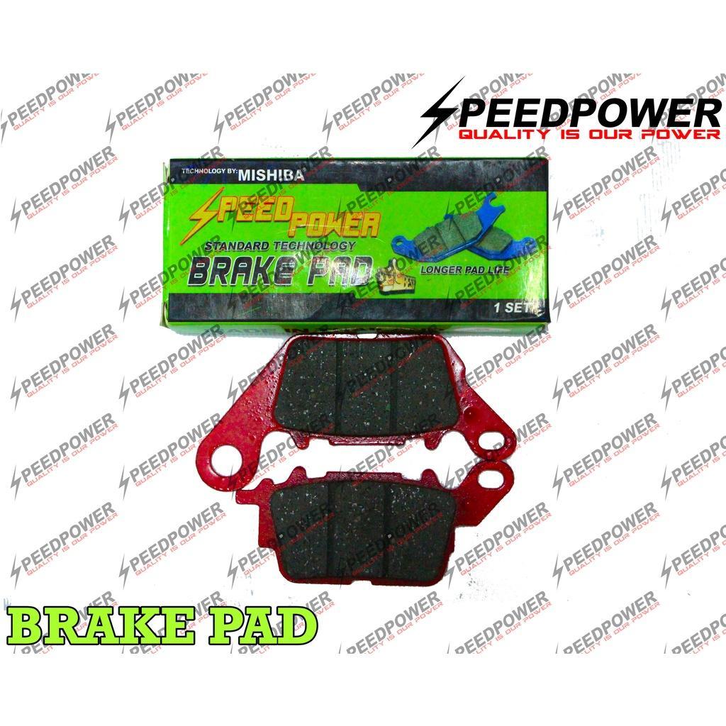 SPEEDPOWER Brake Pad Speed Power Wave125,Mio125,Trinity,Raider150,Fury ...