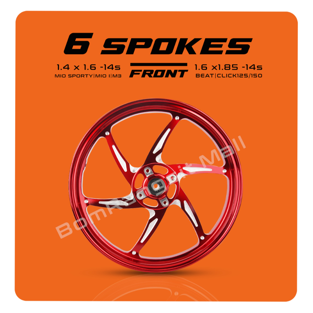 Bom Rangsit BomX Draco Cnc Mags for Mio 110/ M3/ Click 125/150 / Beat ...