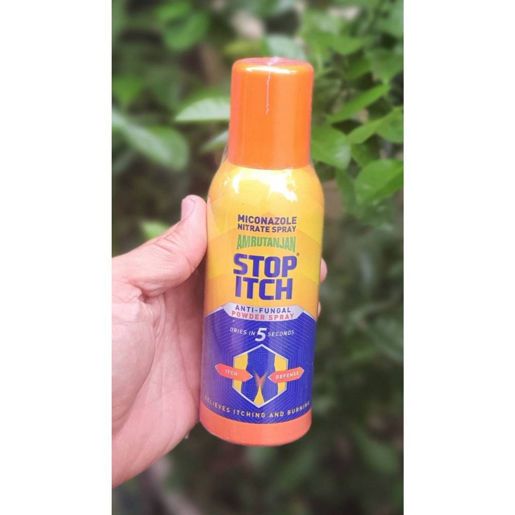 Amrutanjan Stop Itch Anti Fungal Powder Spray 100g | Shopee Philippines