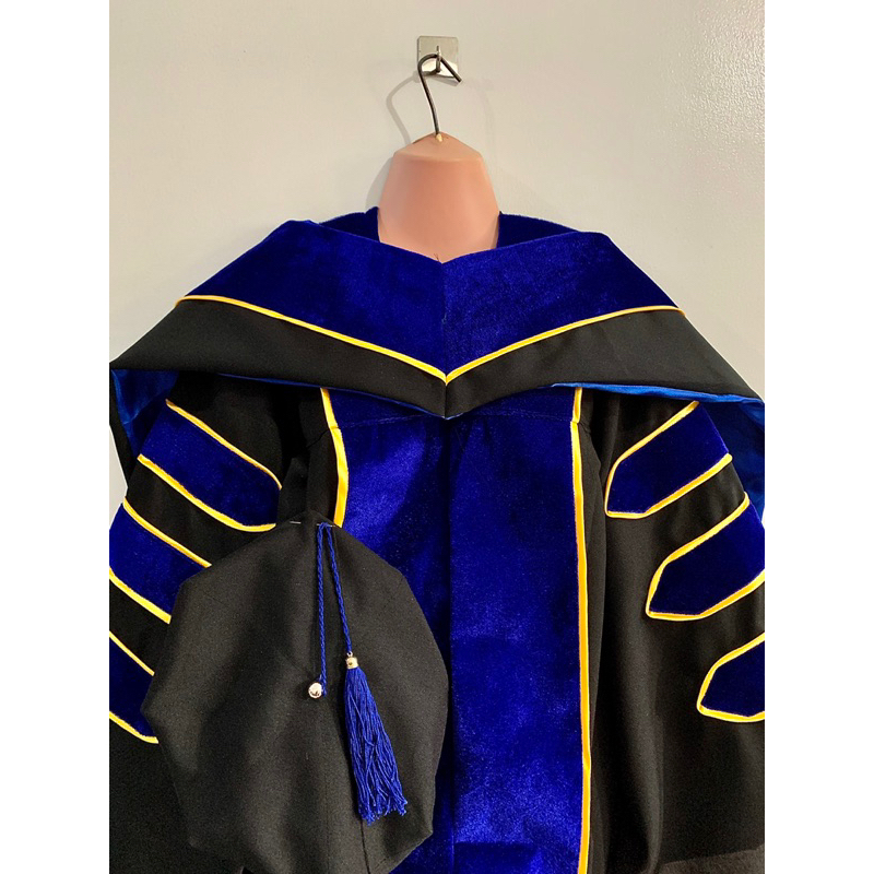 PhD Doctoral Masteral Education Toga/Hood/Beret Set Blue | Shopee ...