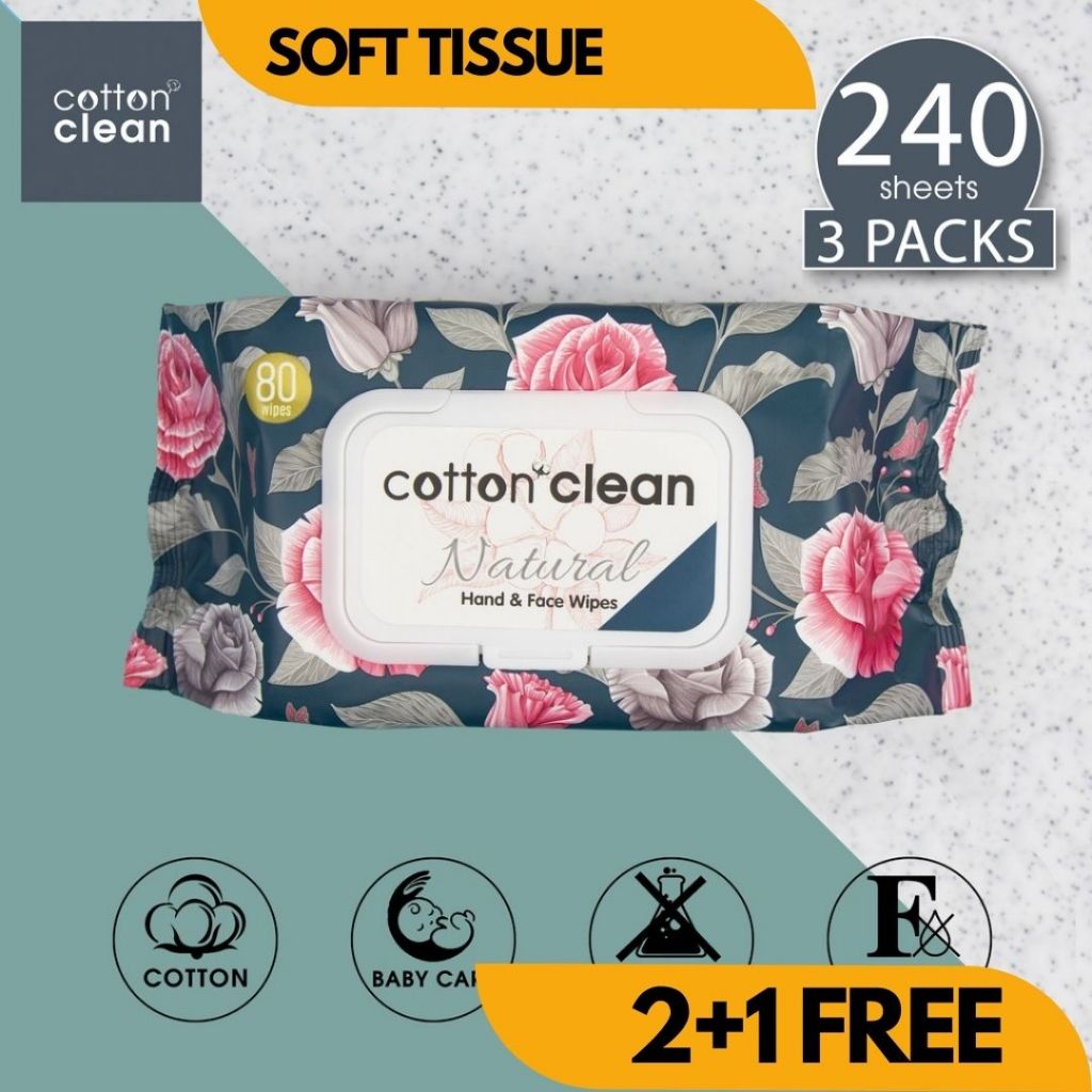 Cotton Clean Wet Wipes for Baby Face 240 Sheets Daily Use Wipes Baby ...