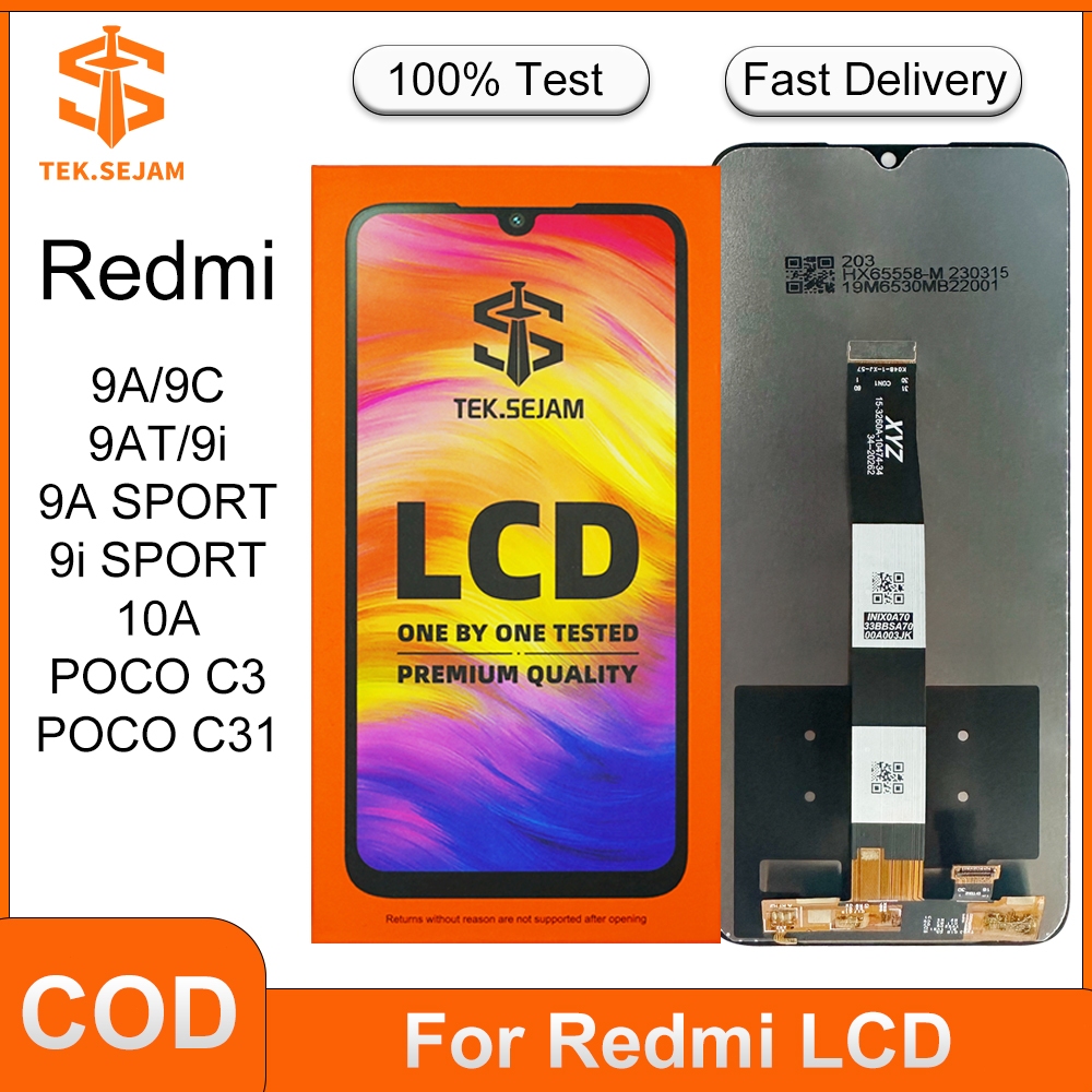 TEK.SEJAM LCD For Redmi 9A 9C 9i 9T 10A 9AT Poco M3 LCD Display Touch Screen Digitizer ...