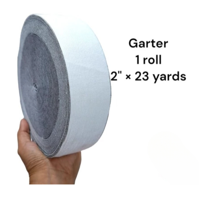 GARTER ROLL BLACK EDGE SOLD PER ROLL (23 𝘆𝗮𝗿𝗱𝘀) | Shopee Philippines