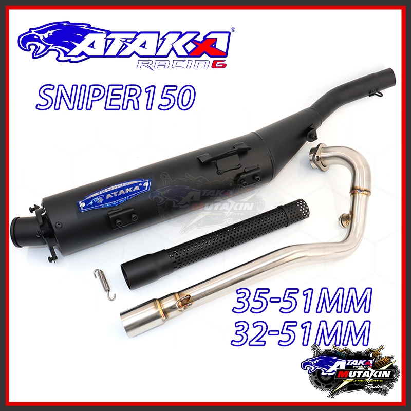 ATAKA Power Pipe For Sniper 150 V1/V2【32-51MM/35-51MM】Exhaust Pipe ...