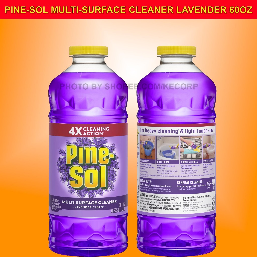Pine Sol Multi Surface Cleaner 1.875L 60oz Lavender Clean Scent 4x ...