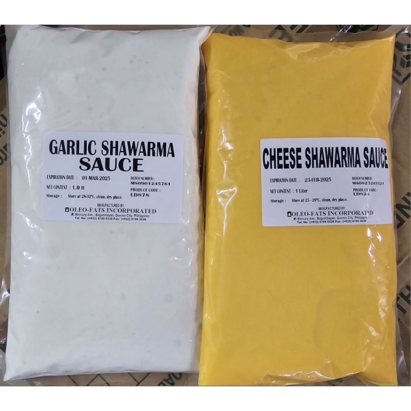 Premium Shawarma Sauce 1L ( Garlic Sauce June 14, 2025 | Cheese Sauce ...