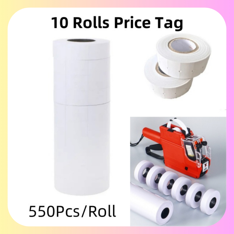 Price Tag Double Line Tag Price Sticker Label 10 Rolls 500Pcs/Roll ...