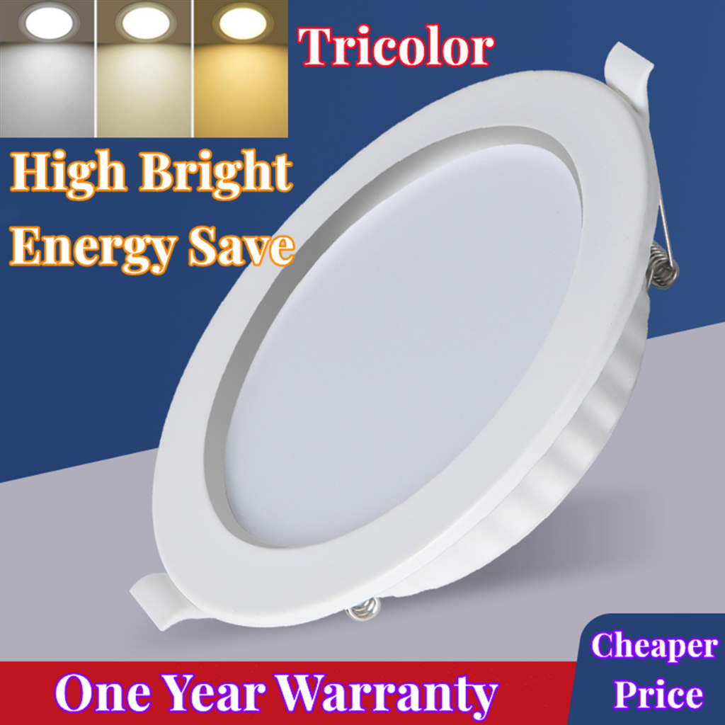 LED Downlight Ceiling Light Tricolor Dimming 5W/7W/9W/12W Down Light ...