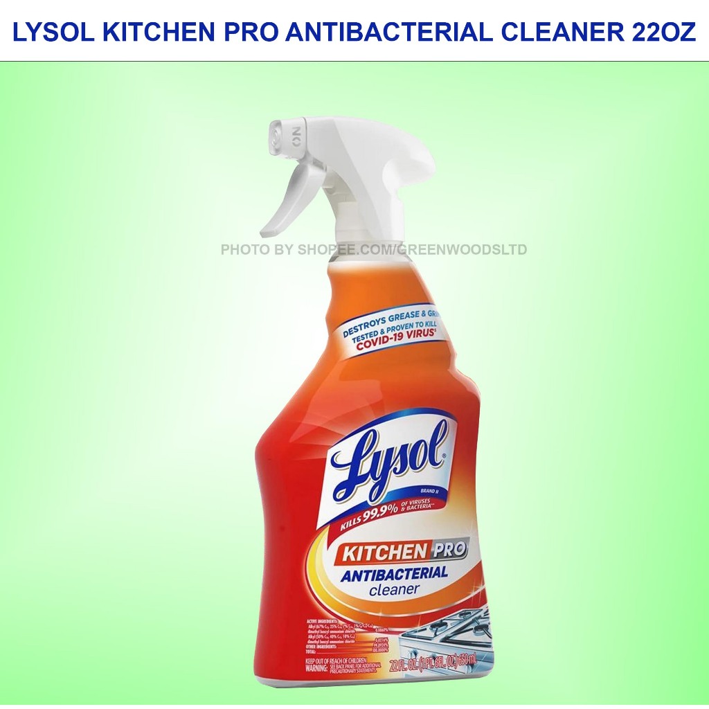 Lysol Kitchen Pro Antibacterial Cleaner Spray 22oz 650ml gws31207 ...