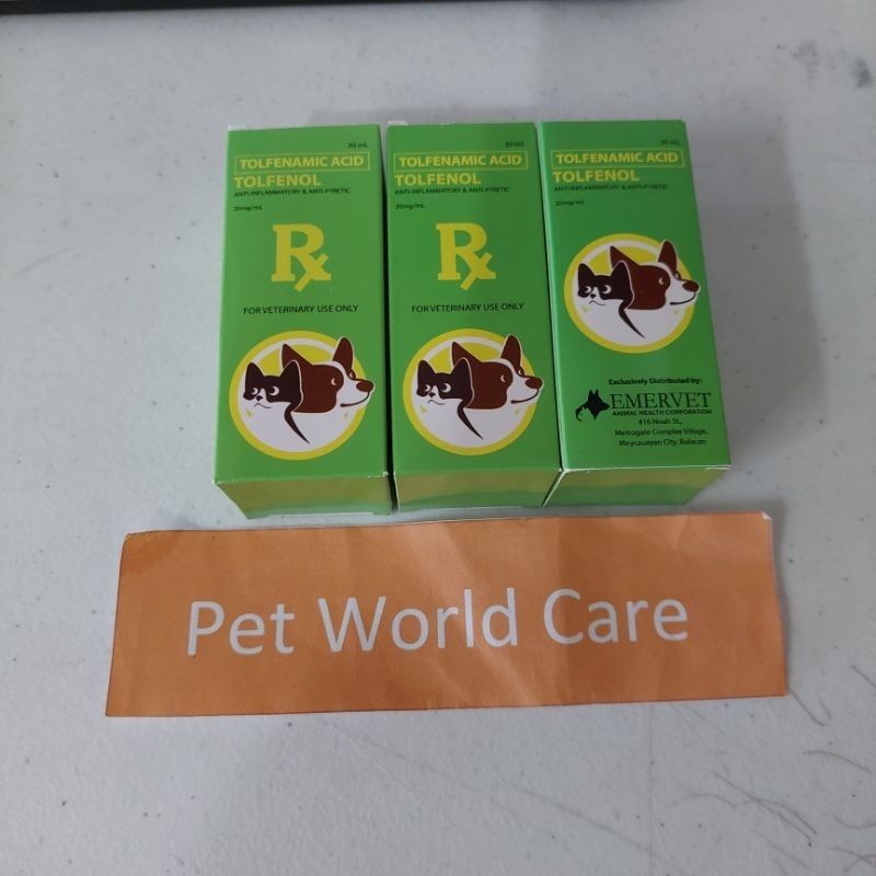 Tolfenol (Tolfenamic Acid) Anti-inflammatory and Anti-pyretic for Dogs ...