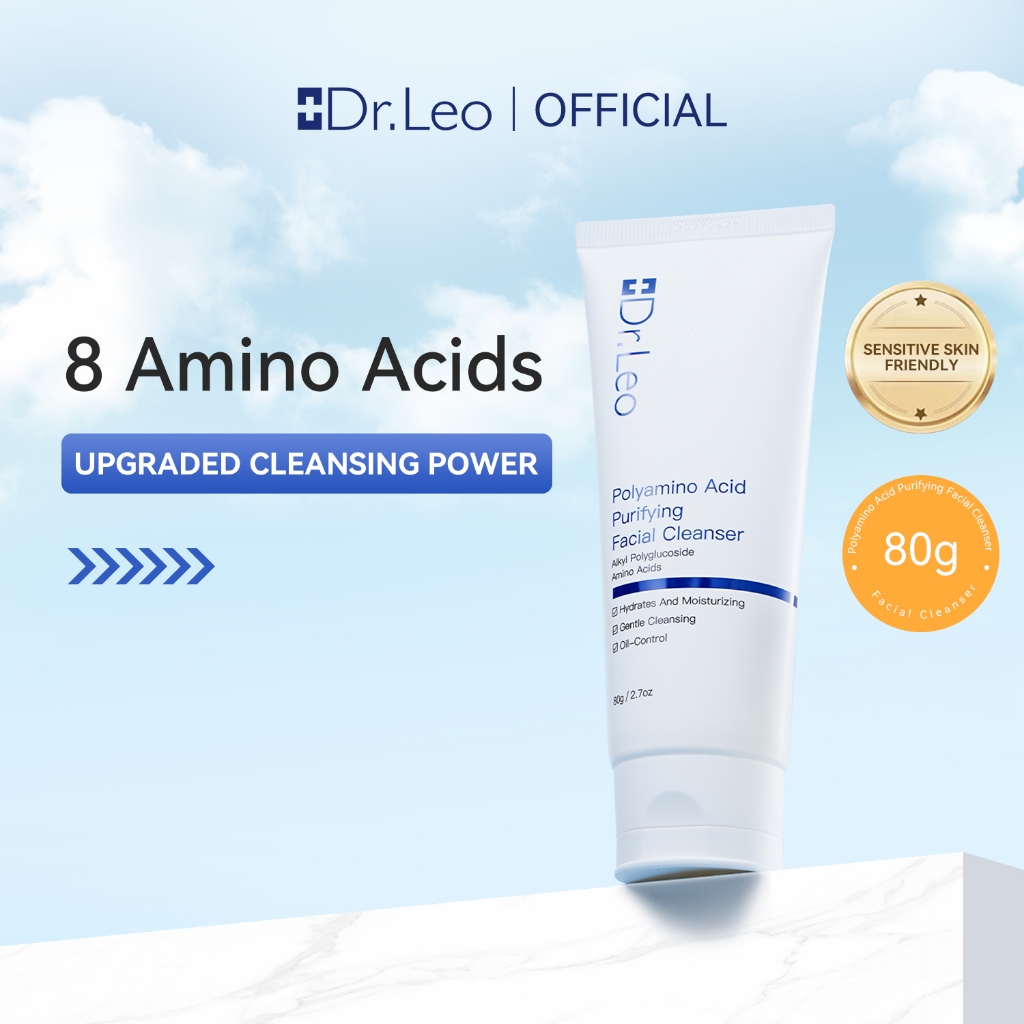 Dr.Leo Facial Wash Glucoside Polyamines Acid Purifying Facial Cleanser ...
