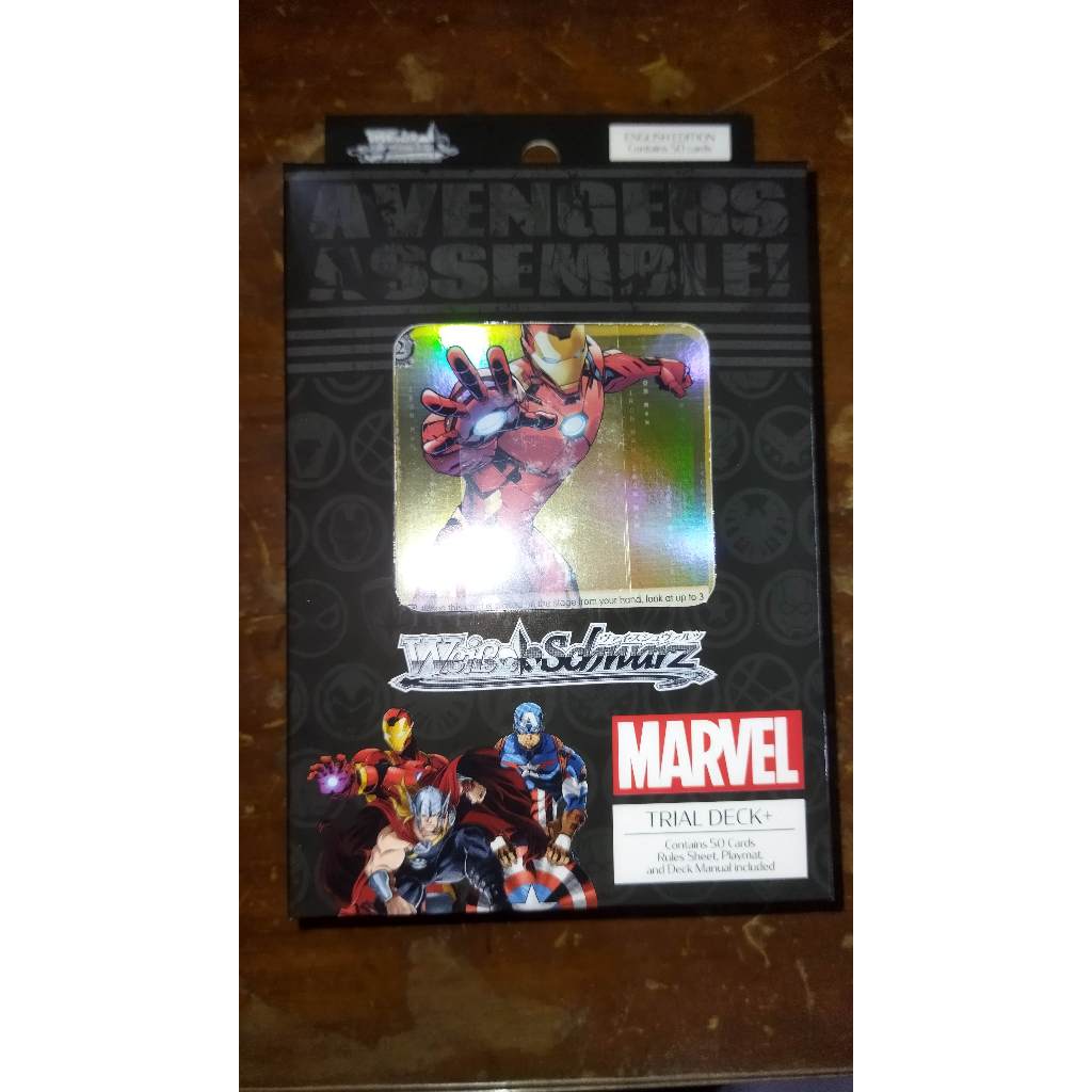 WS Trial Deck Marvel English Sealed Weiss Schwarz Card Game Iron Man ...