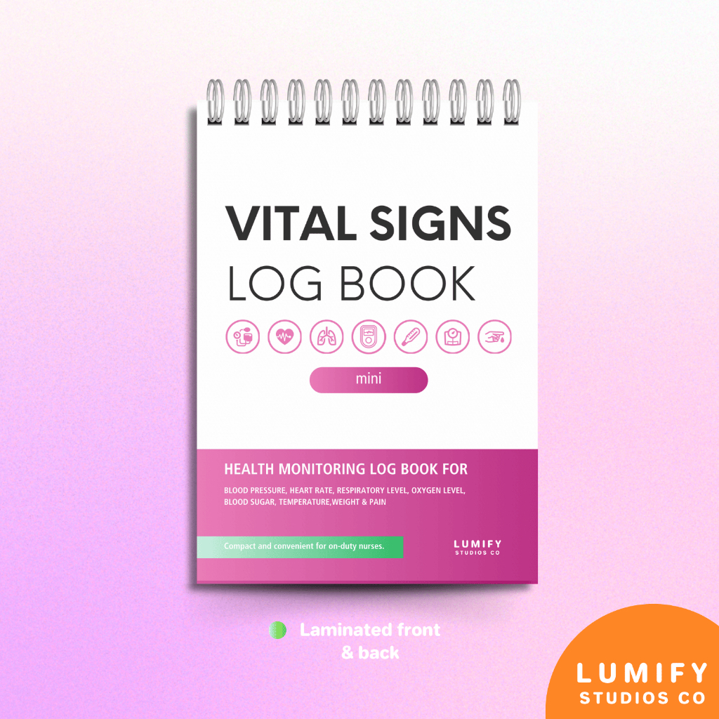 Pocket Sized Vital Sign Log Book | Duty Notes | Nursing Notes | Shopee ...