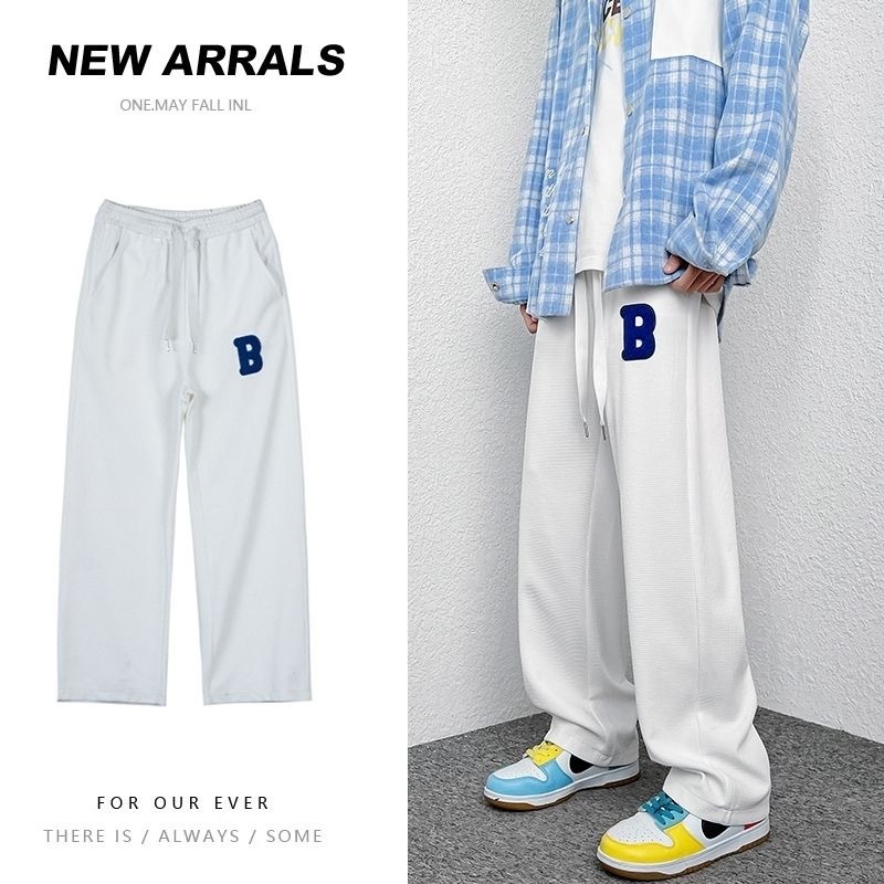 SALE 109 slocks pants loose straight cut pants korean sweatpant wide ...