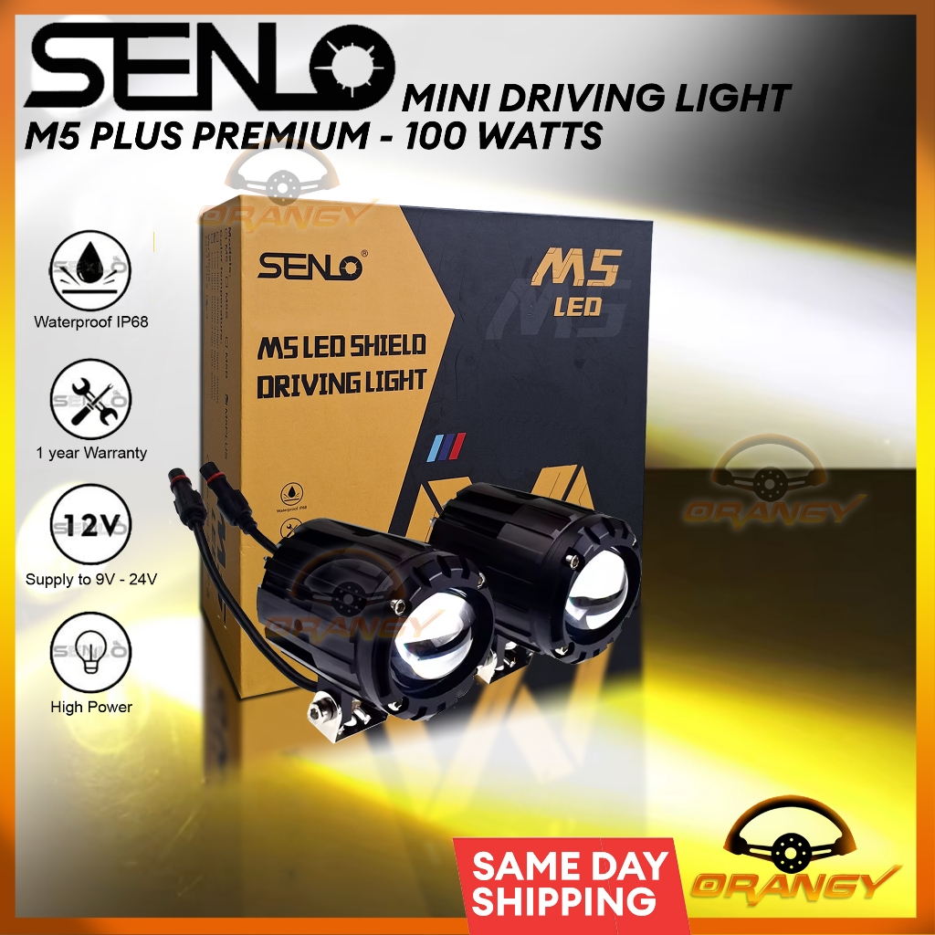 Original SENLO M5+ 100W Premium Mini Driving Light Auxiliary for ...