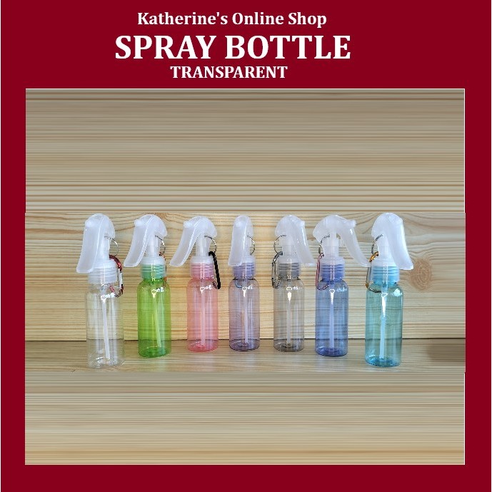 1PC Transparent Trigger 60ML Empty Alcohol Spray Bottle white sprayer ...
