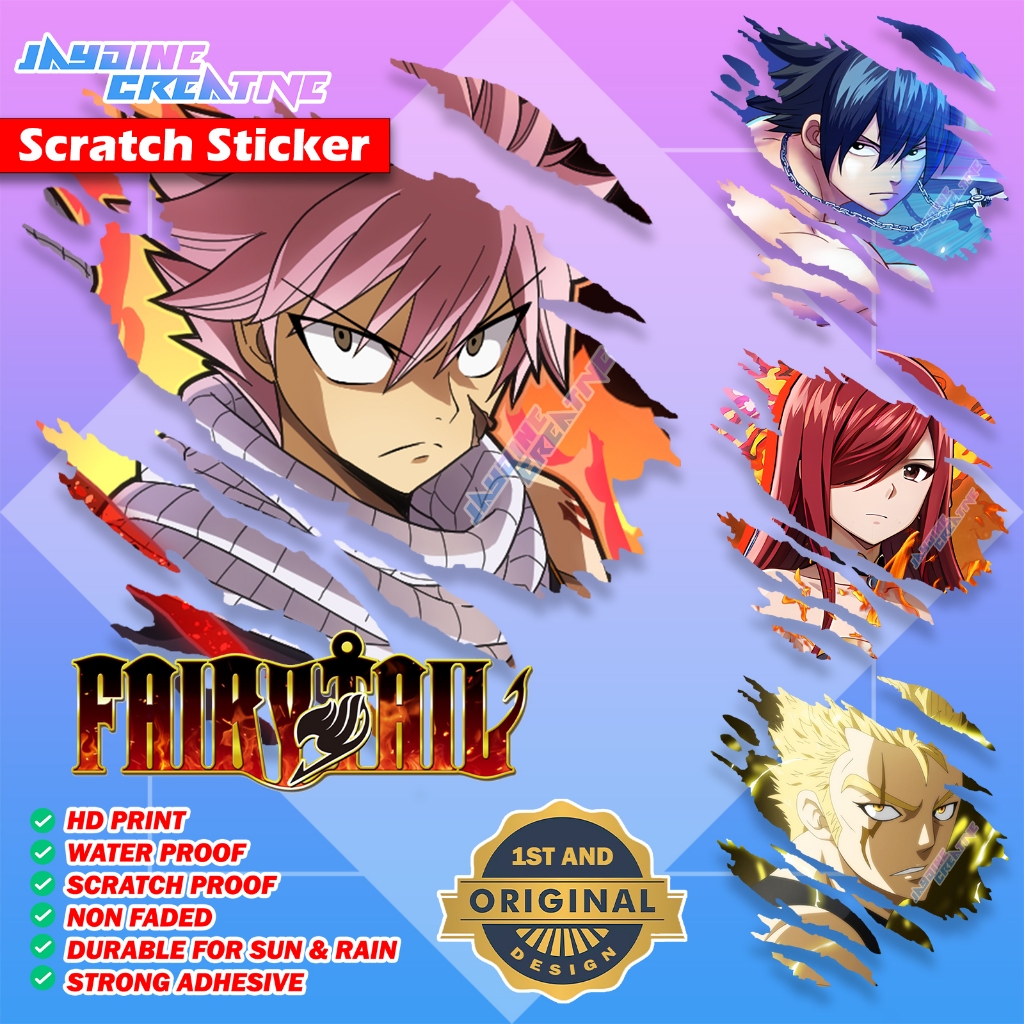 Jaydine Creative : Fairy Tail - Anime (Scratch Design Sticker ...