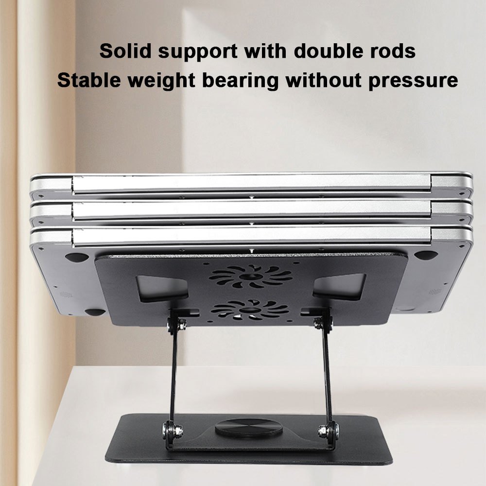 Jiditech Laptop Stand 360° Adjustment With Fan Aluminum Alloy Laptop ...