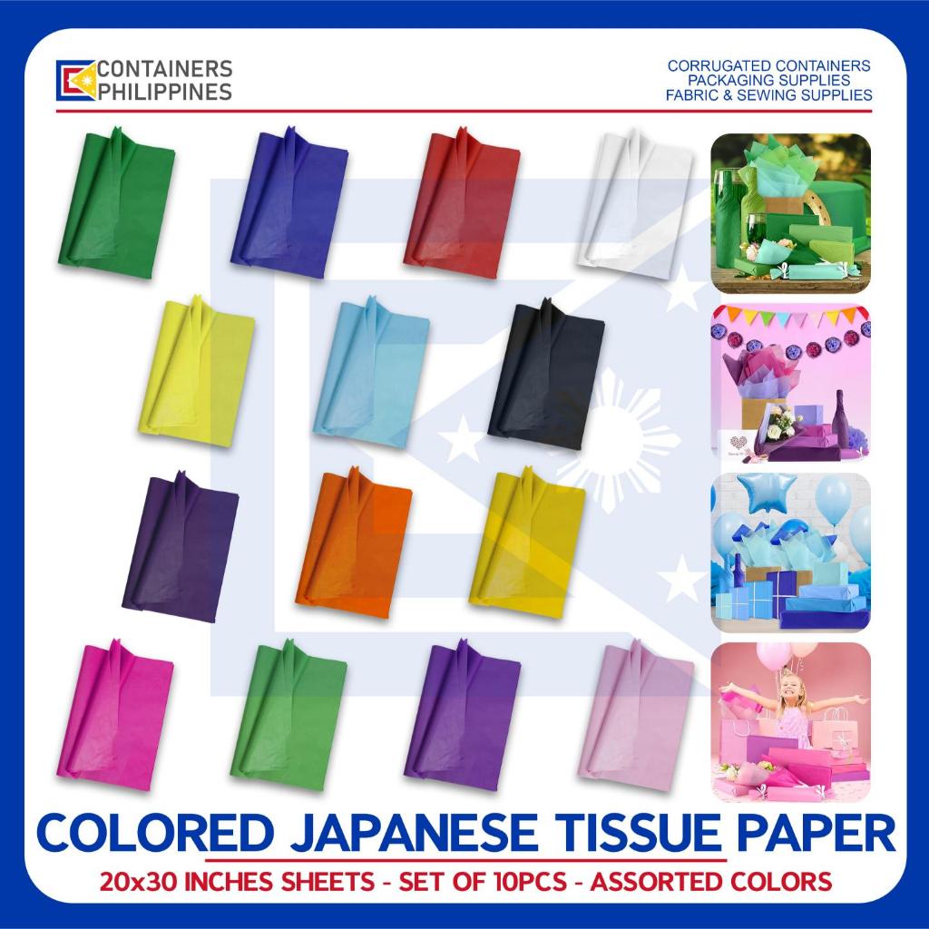 CONTAINERS.PH Japanese Paper Papel De Hapon Colored Tissue Paper Gift ...