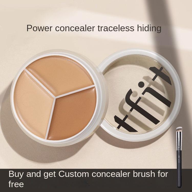 TFIT Tri-Color Concealer Cover Spots Dark Circles Under Eyes Acne Marks ...