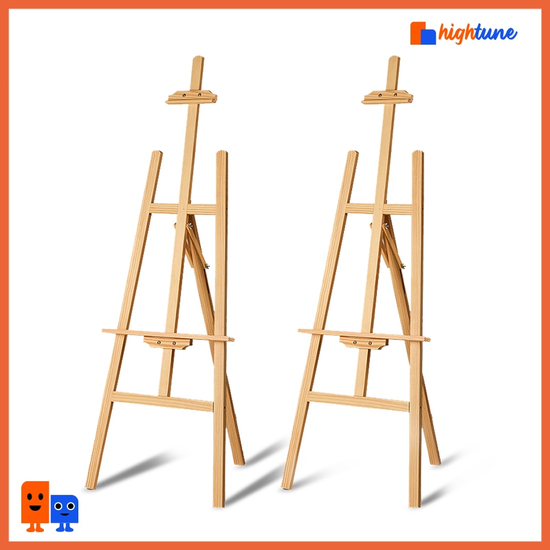 HIGHTUNE 1.5 Meters Easel Wooden Painting/Display Stand Art Supplies ...