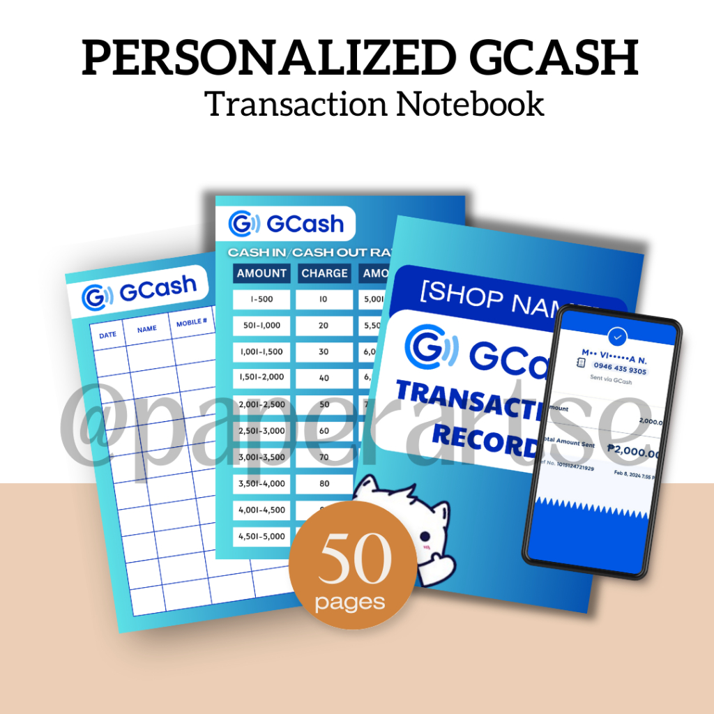 GCASH TRANSACTION NOTEBOOK | Shopee Philippines