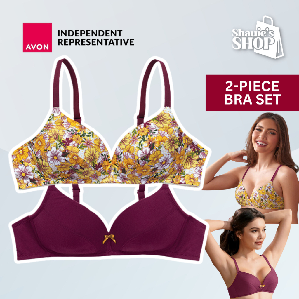 AVON Thea Non-wire 2-pc Bra Set | Sizes: 34A - 38B | Shopee Philippines