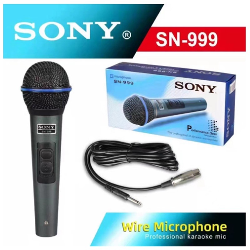 sata SONY SN-999 Universal Microphone Karaoke Dynamic Heavy Duty Wired Professional Microphone ...
