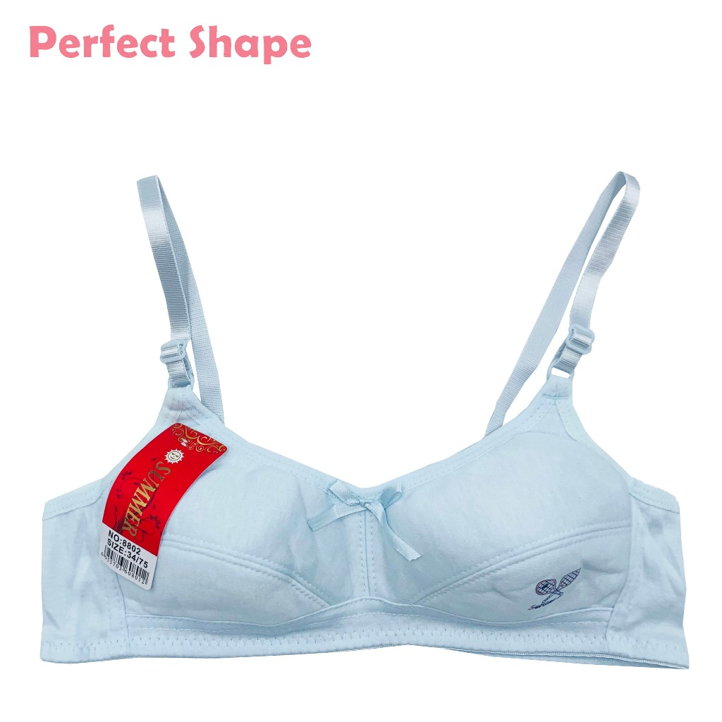 Perfect Shape Cup AA Plain T-shirt Kids Bra Underwear Cotton fabric ...