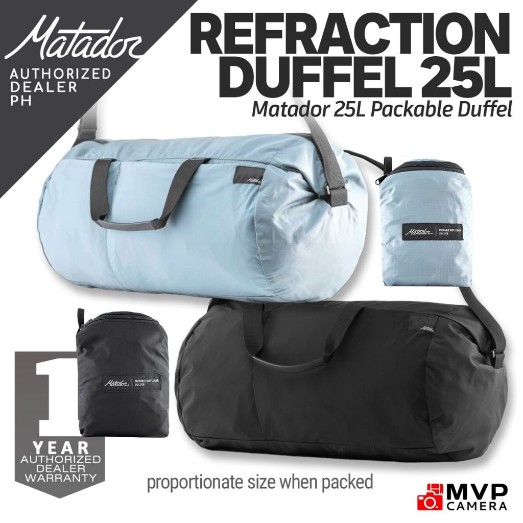 MATADOR Refraction 25L Packable Duffle Duffel Compact Small Splashproof ...